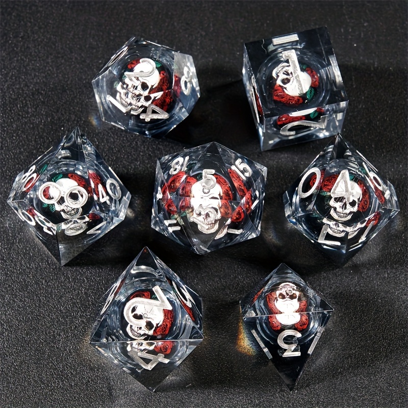 resin dice dragon dungeon dnd board game d20 multi faced - Temu