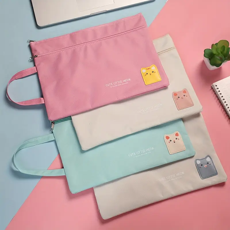 Double layer Document Bag A4 Portable Cloth Bag File Bag - Temu New Zealand Double layer Document Bag A4 Portable Cloth Bag File Bag - Temu New Zealand