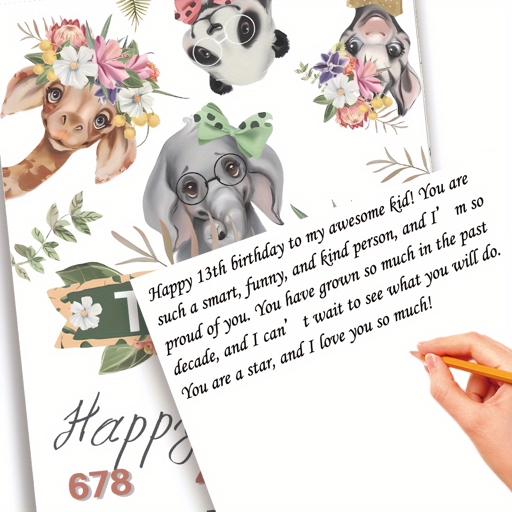 Creative 13th Birthday Card Envelope Greeting - Temu