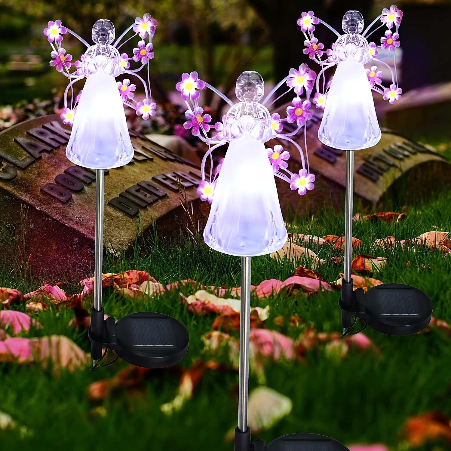 Solar Powered Lights For Graveyard