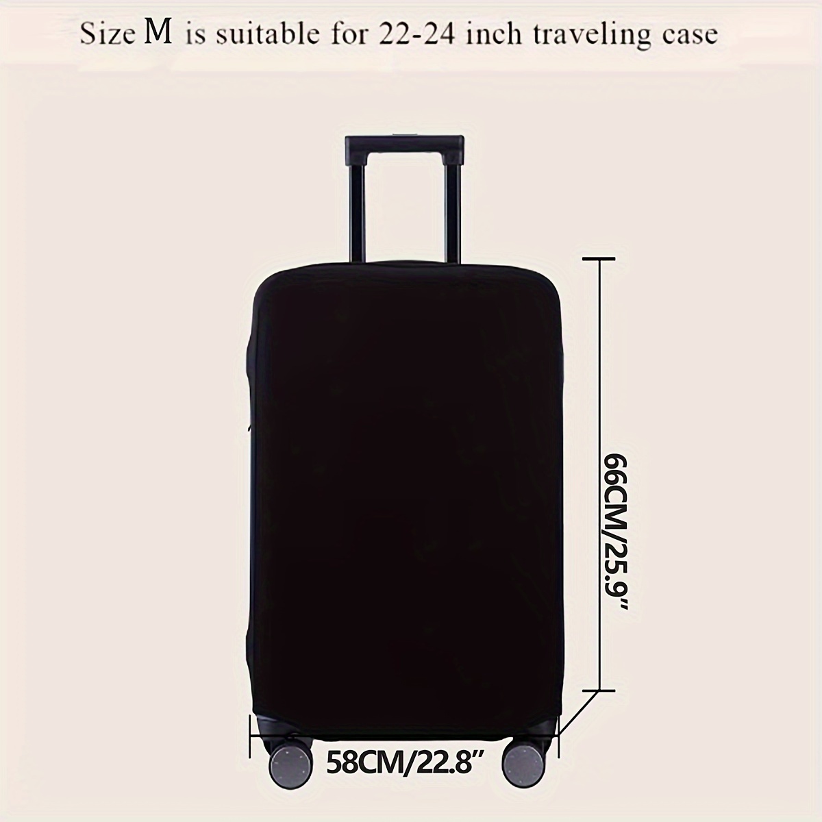 Solid Color Luggage Case Cover Dustproof Elastic Trolley - Temu United ...