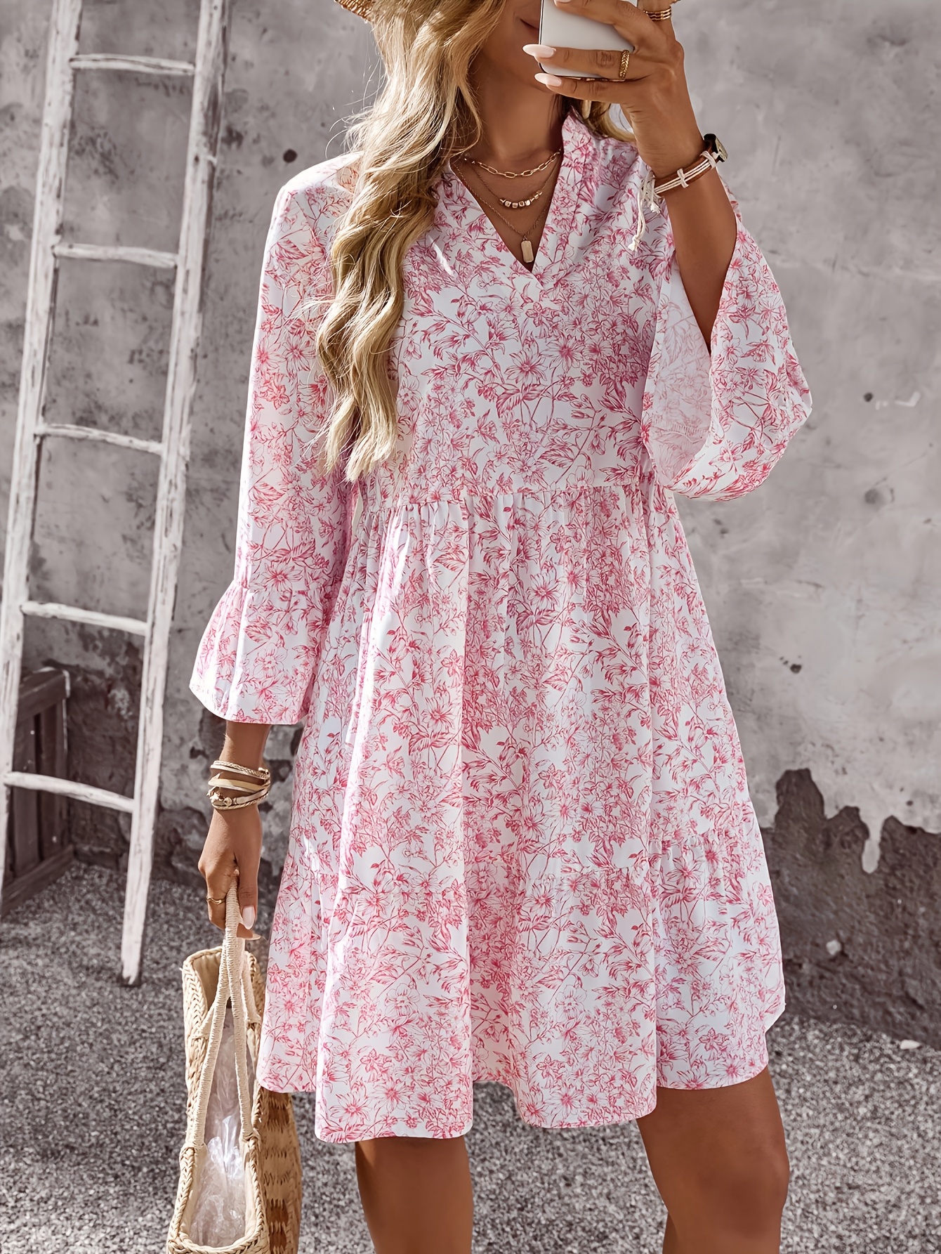 women boho dresses sold on Temu United States