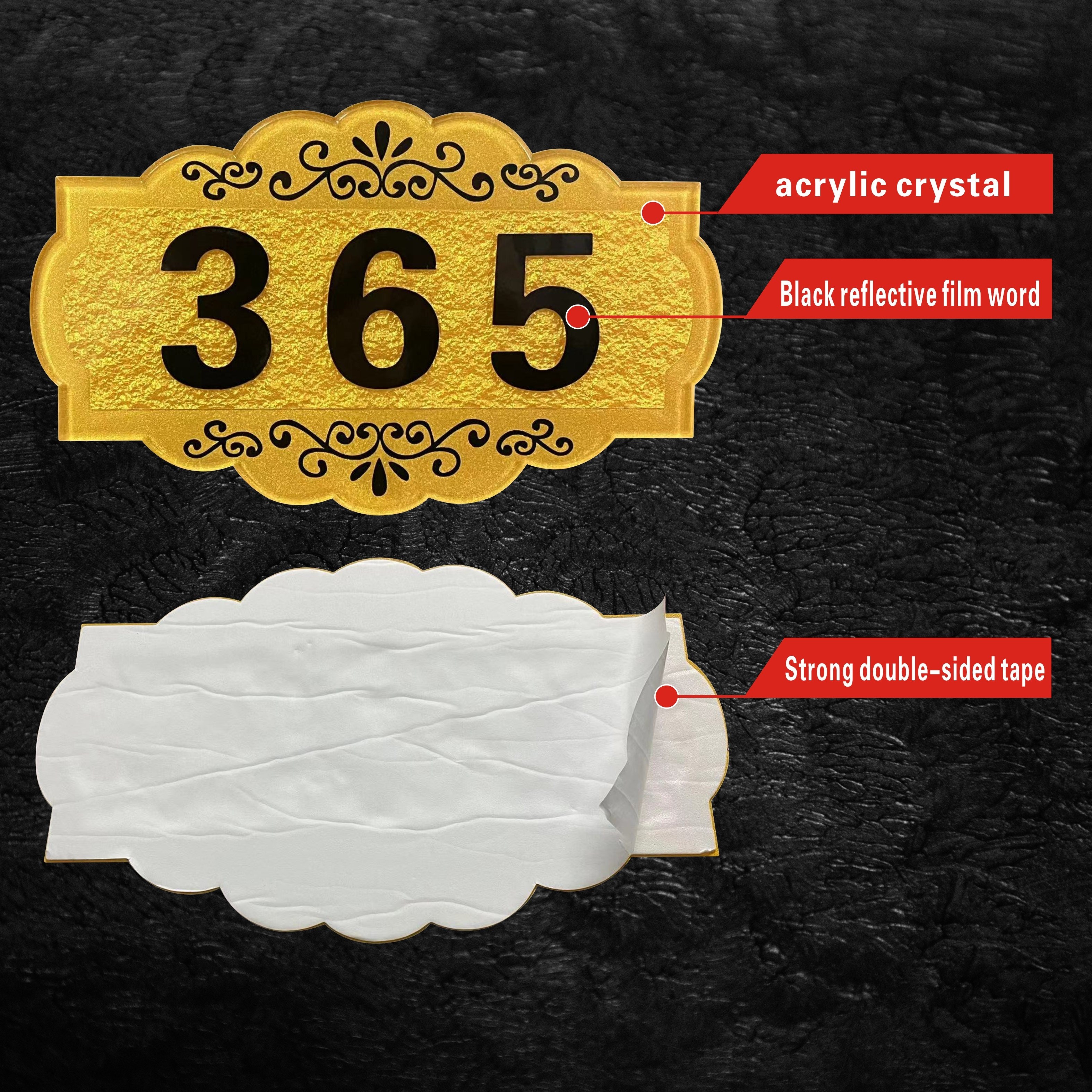 Acrylic Door Number Plate Large Door Number - Temu