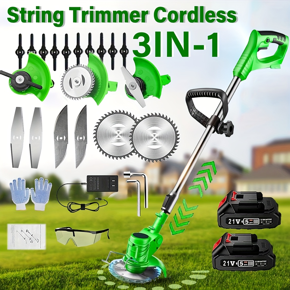 electric grass trimmer sold on Temu United States