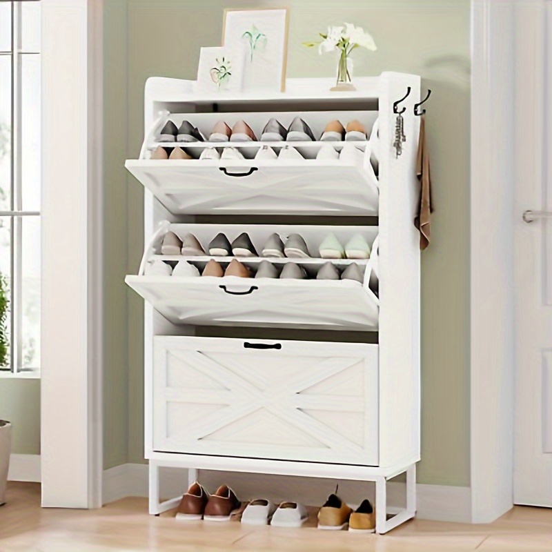 Yardbliss Wooflex Shoe Storage Organizer 3 Flip Drawers Shoe - Temu