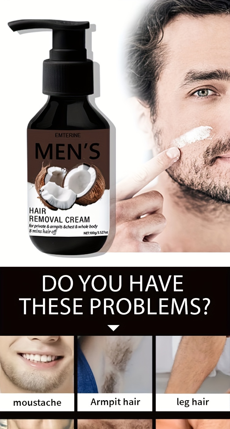 Emterine Coconut Hair Removal Cream 8 - Temu