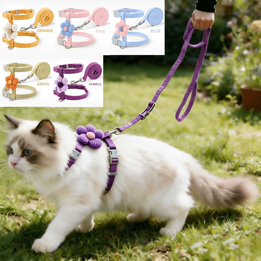 dog harness leash set sold on Temu United States