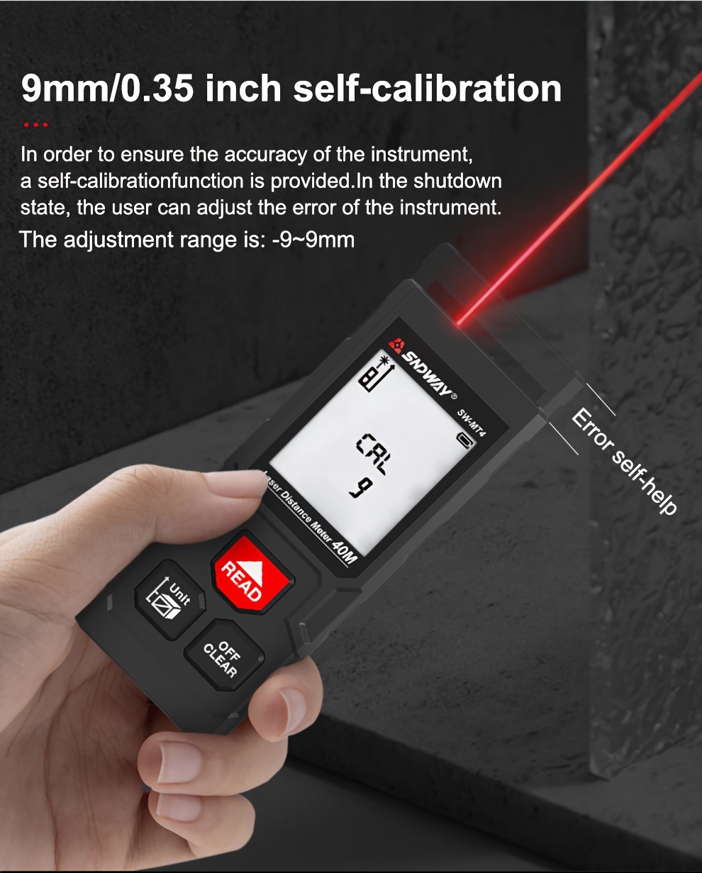 Sw m10 Laser Distance Meter Plastic Measuring Tool – - Temu