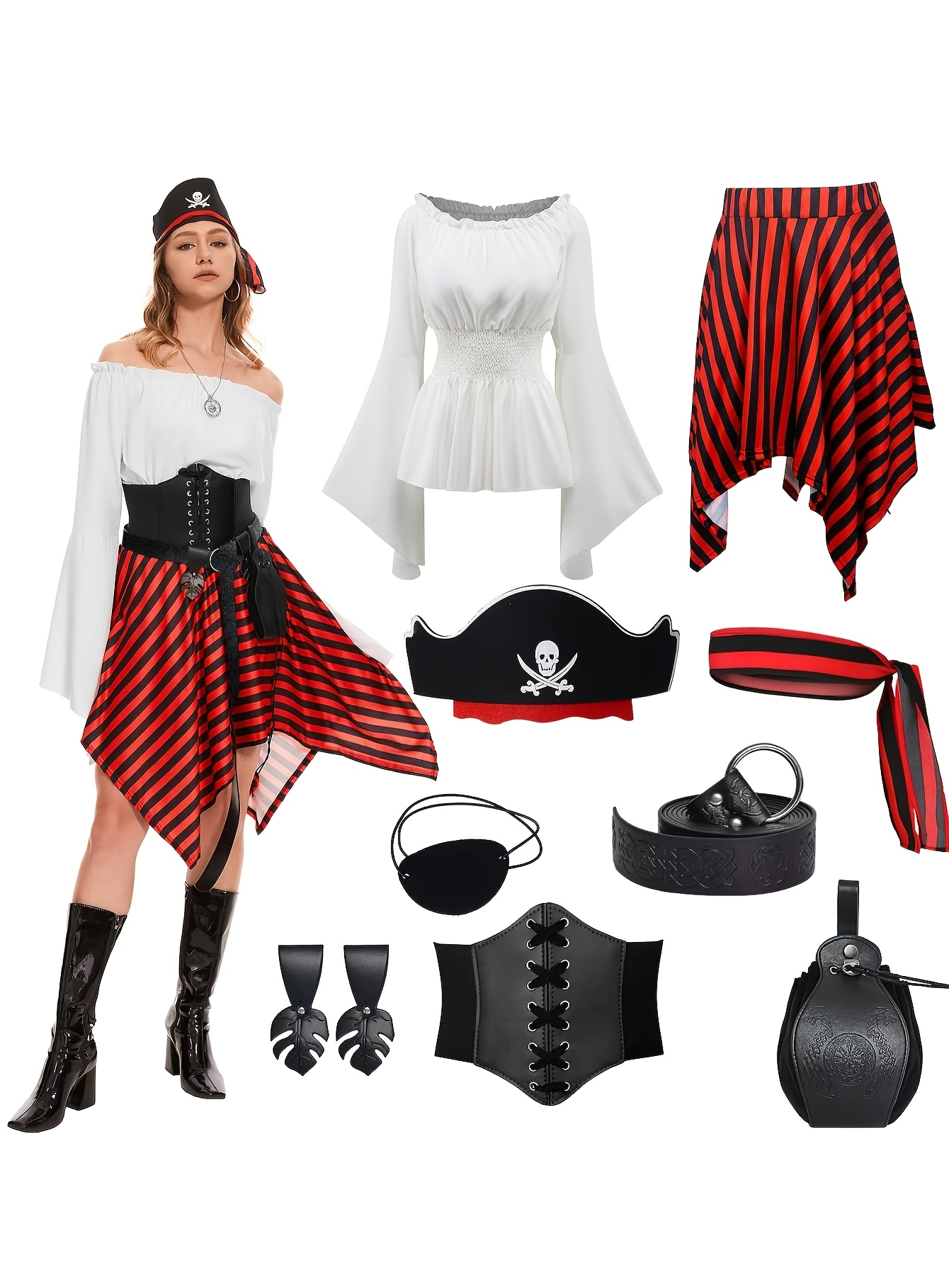 female pirate costume sold on Temu Australia