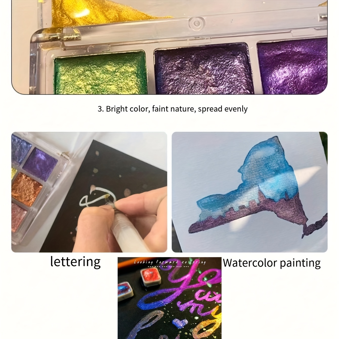 20 Colors Pearl Watercolor Pigment Solid Packaging - Temu