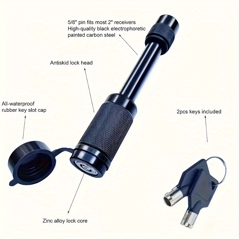 Trailer Hitch Lock 5/ Dia Pin Lock Towing Hitch Receiver - Temu