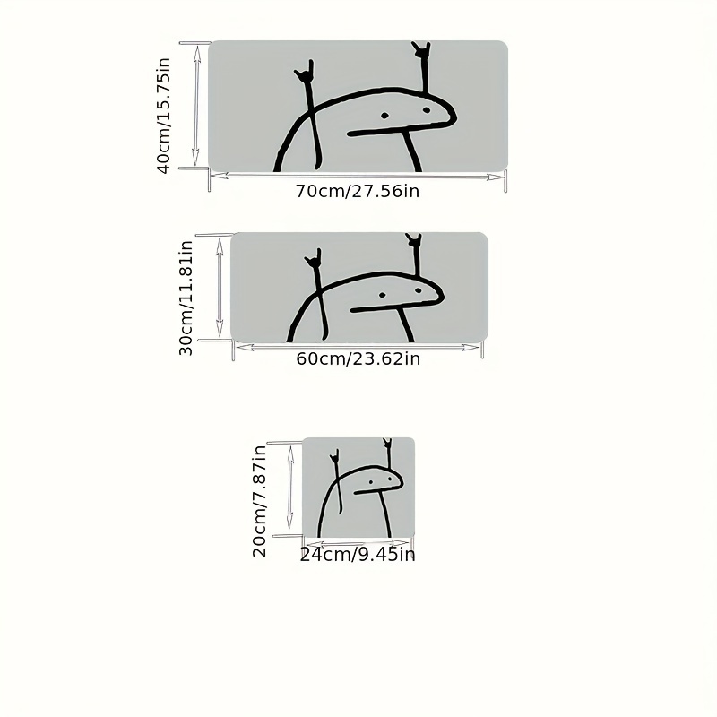 1개의 귀여운 만화 마우스 패드 직사각형 마우스 패드 프리미엄 질감 마우스 패드 세척 가능한 라이크라 마우스 Temu