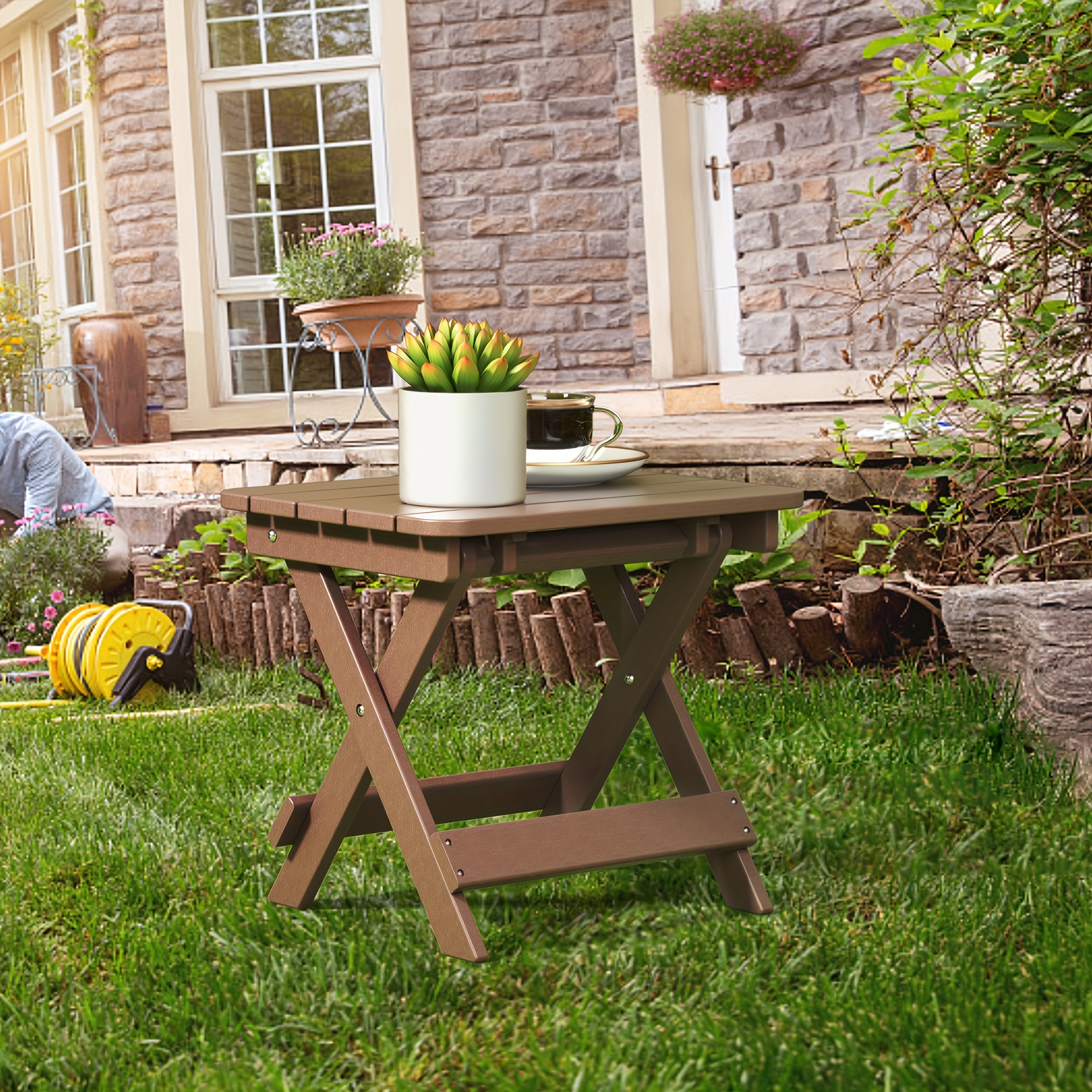 Plastic patio end tables store