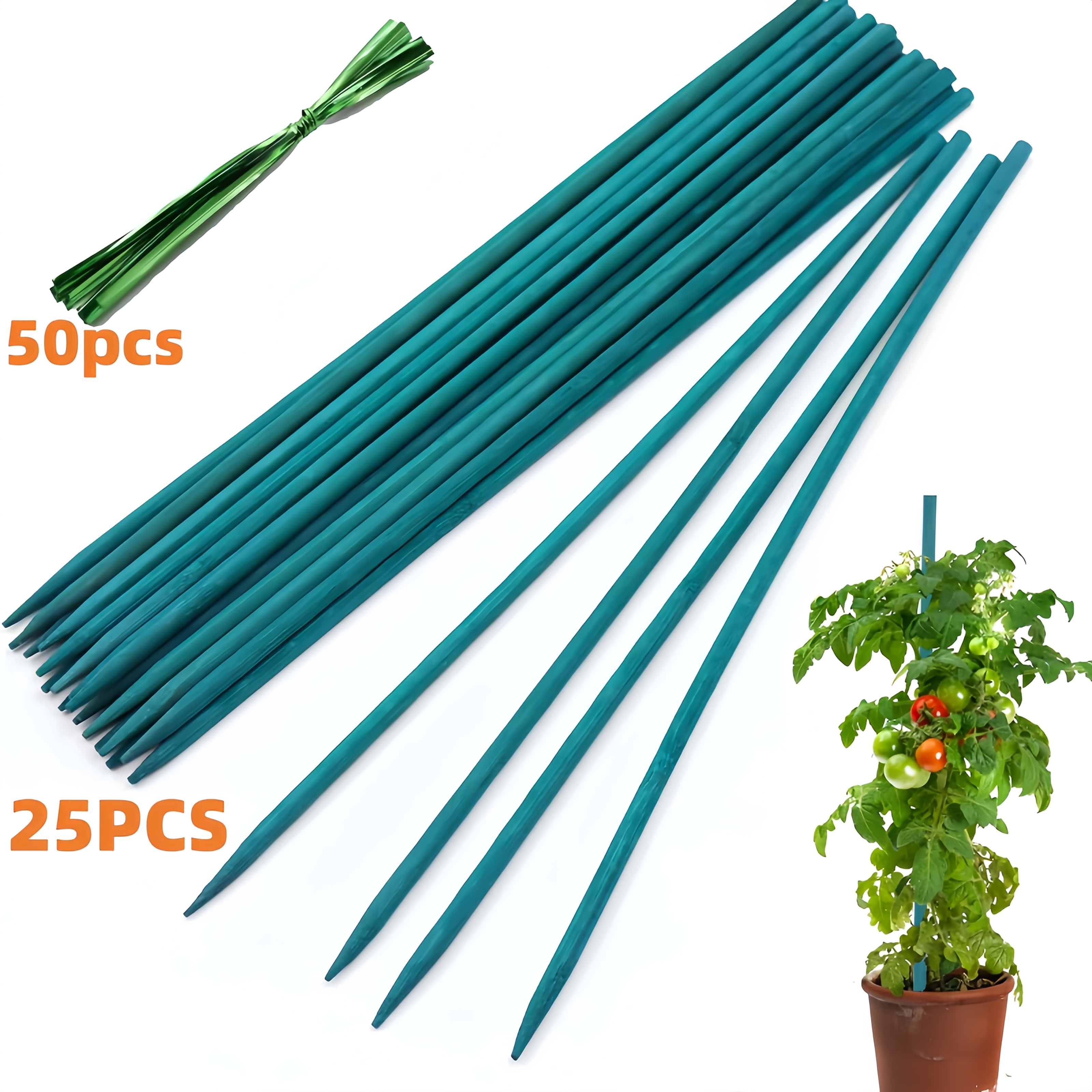 bamboo plant support sticks sold on Temu Australia