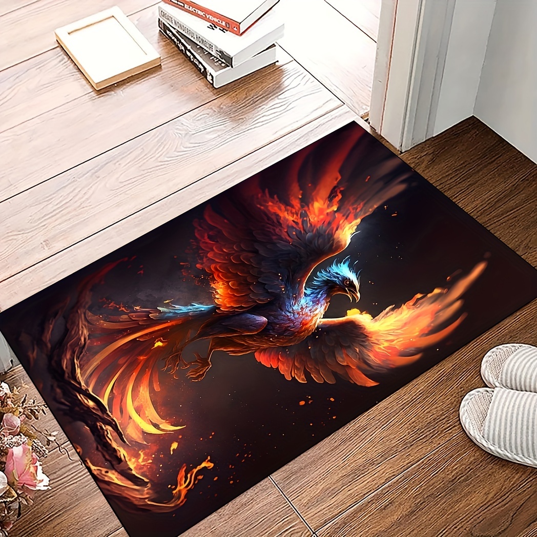 Mythical Creature Phoenix Pattern Area Rugs non slip - Temu Canada