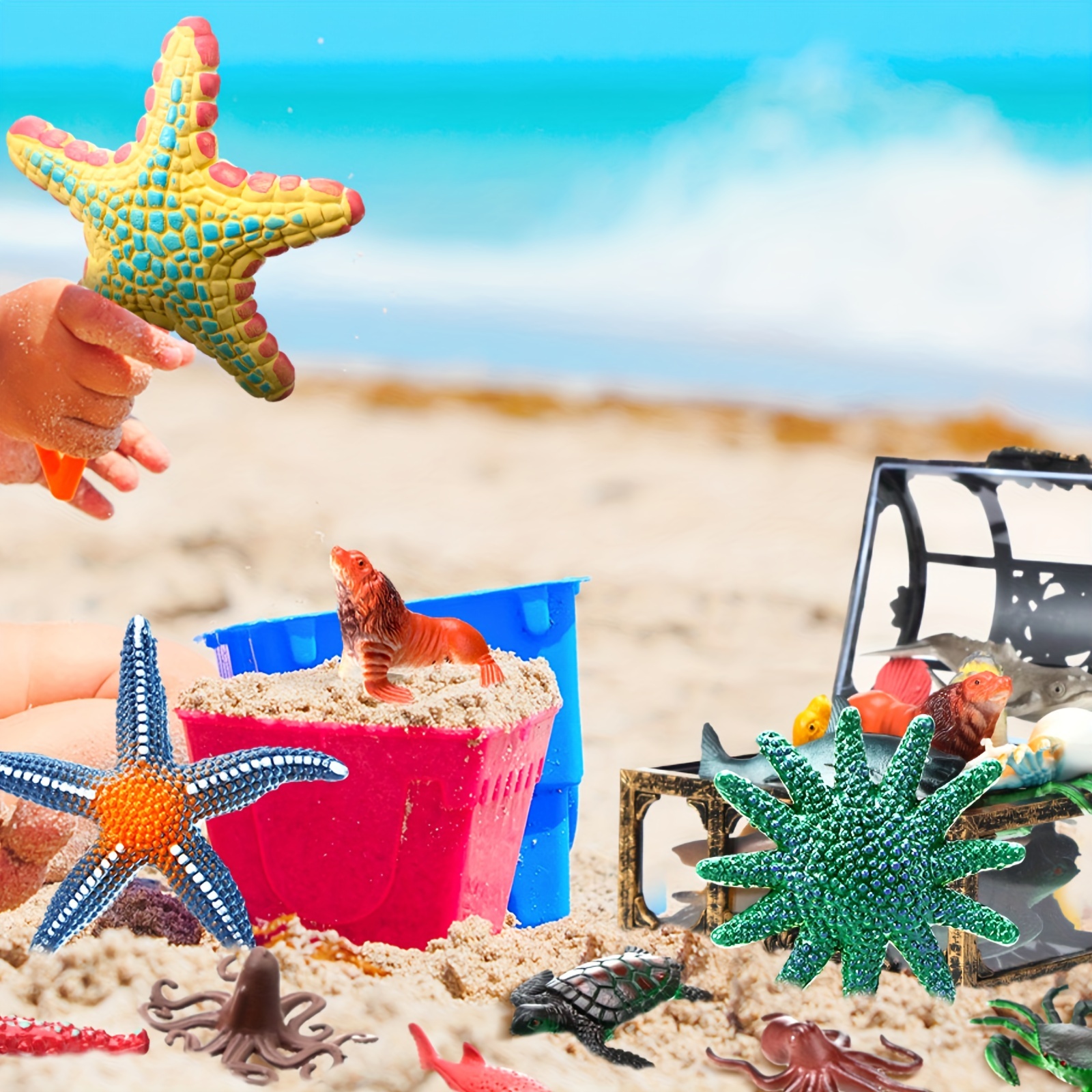 Big Diving Pool Toys Beach Colorful Ocean Animal - Temu