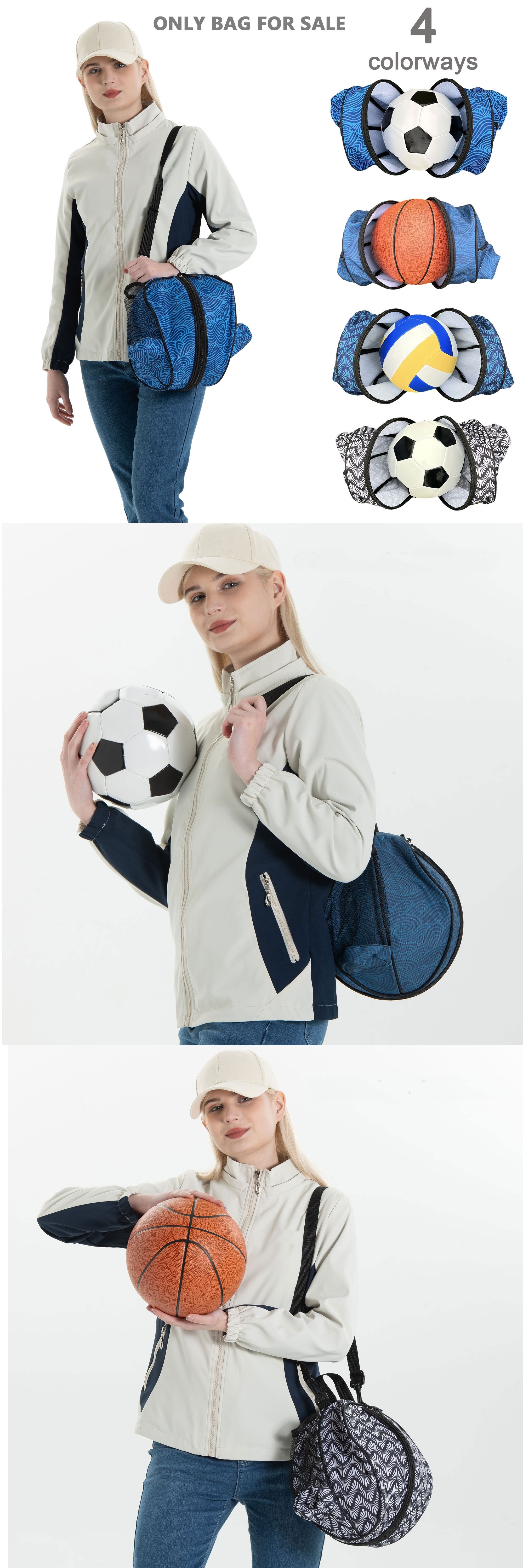 Basketball Sports Ball Bag Football Volleyball Storage - Temu Australia