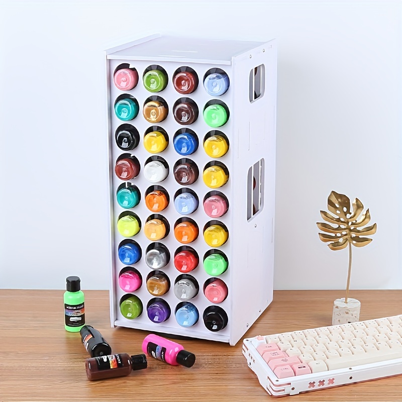 72 Holes Spinning Paint Tower Wall mountable Wood Rotating - Temu
