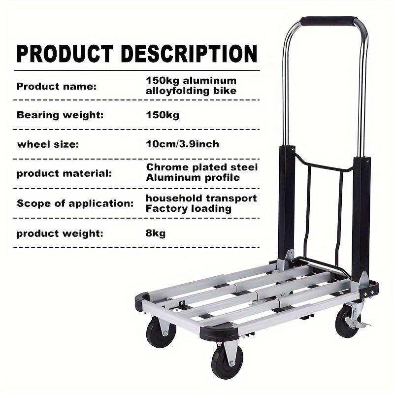 Opvouwbare Platte Trolley Aluminiumlegering - Temu Netherlands