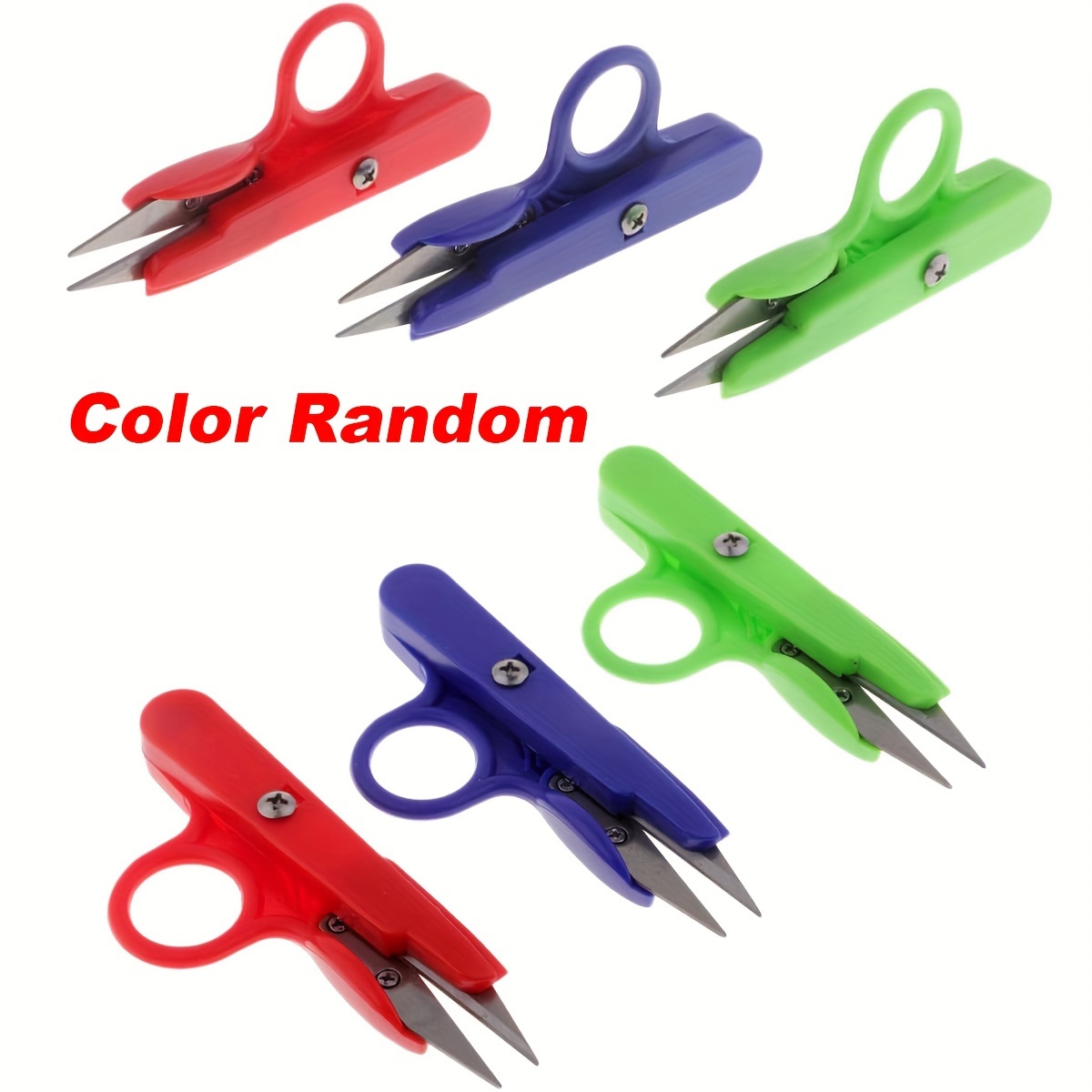 Ambidextrous Spring-action Sewing Scissors (2pcs), Mixed Color Plastic ...