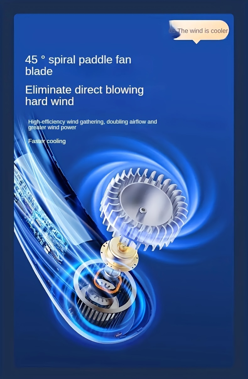 Portable Neck Fan Digital Display Bladeless Quiet Usb - Temu Greece