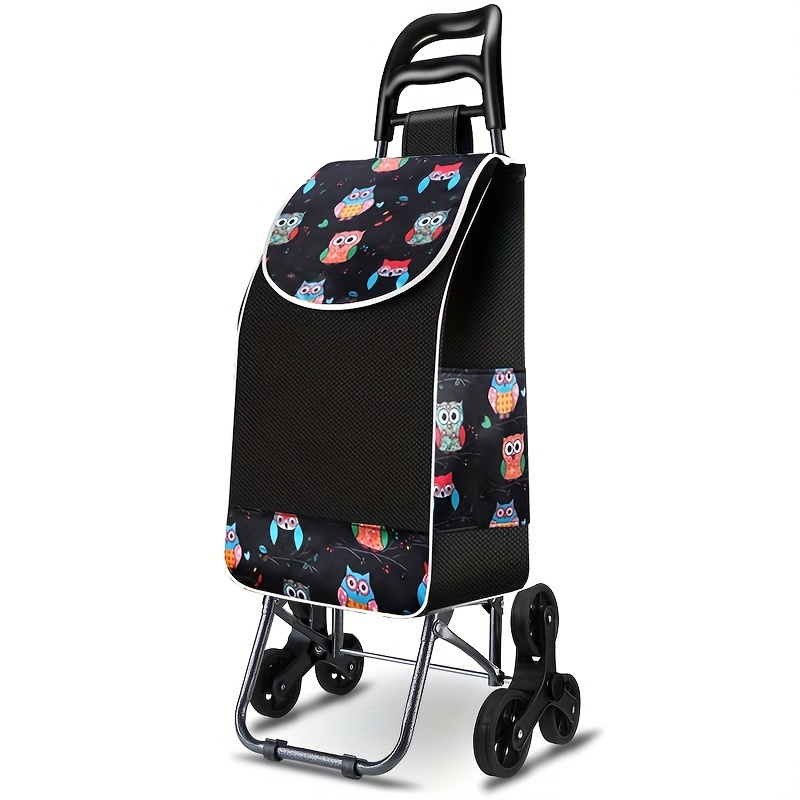 Portable Shopping Cart Trolley With Handle Can Climb Up Three Wheel ...