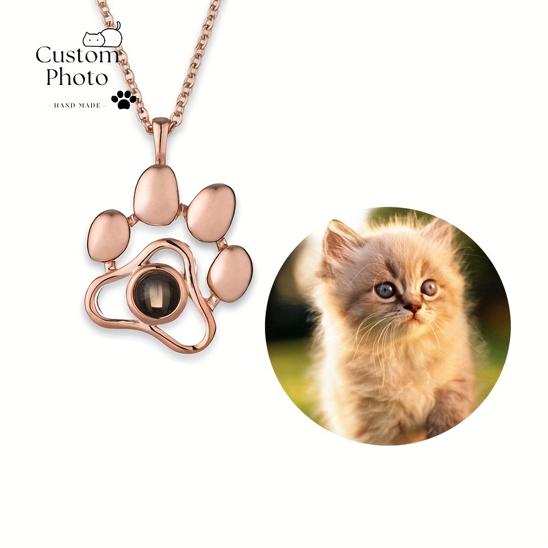 Custom] Custom Photo Projection Pendant Gift Time Made Love - Temu ...