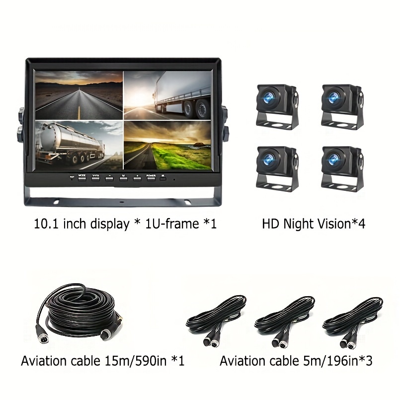 25.65cm U-type Rear View Starlight Camera, Dual Dashcam/four Dashcam ...