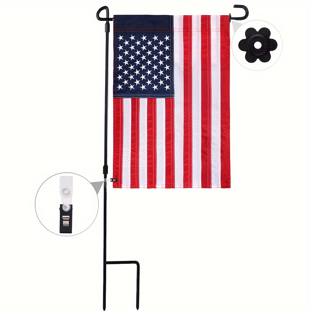 Garden Flag Rubber Stoppers Adjustable Anti wind Clips Flag - Temu ...
