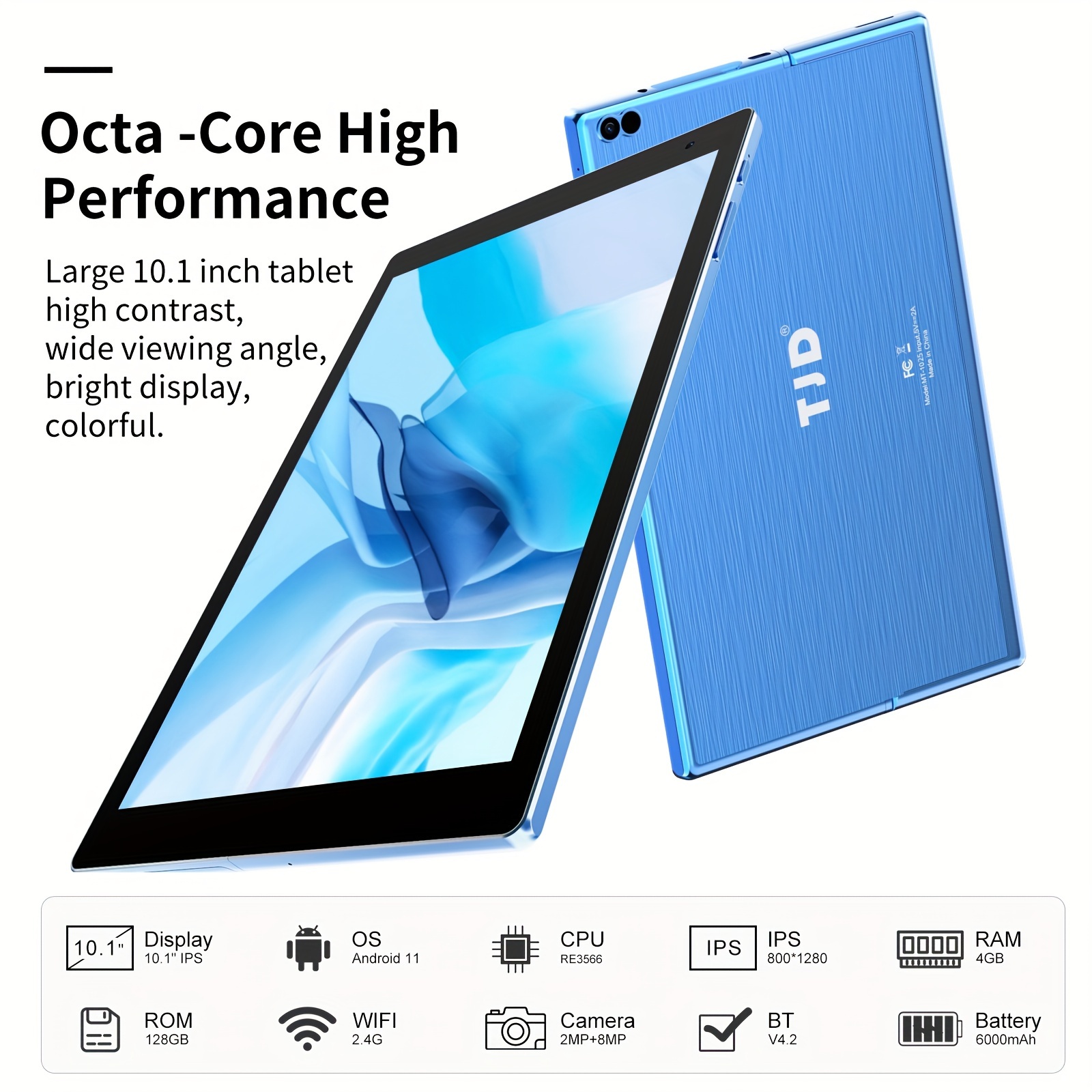 Tjd Android 11 Blue Tablet Tablets 128gb Rom 512gb - Temu