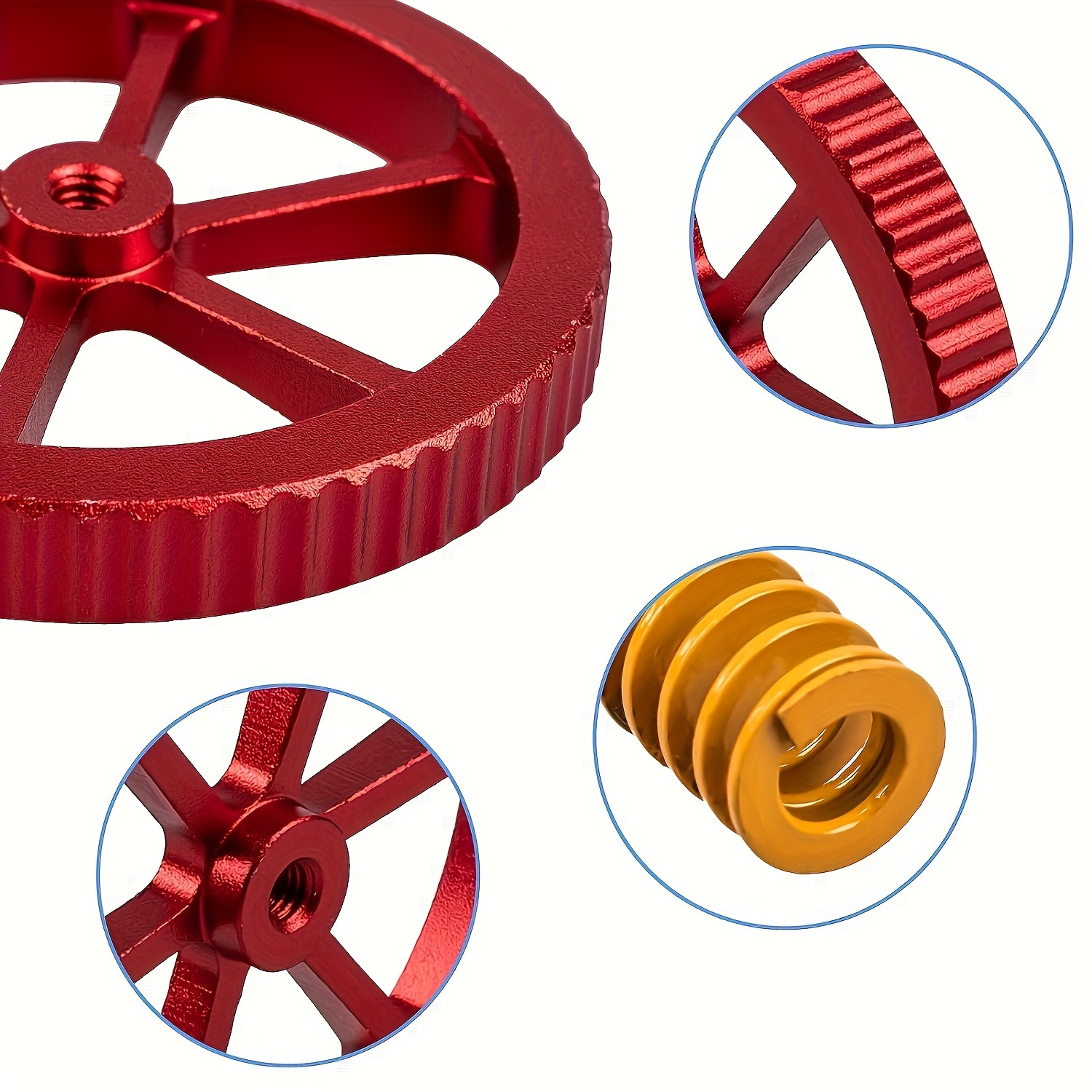 3d Printer Metal Horizontal Nut & Spring - Compatible 3/3 Pro/3 V2, 5/5 ...