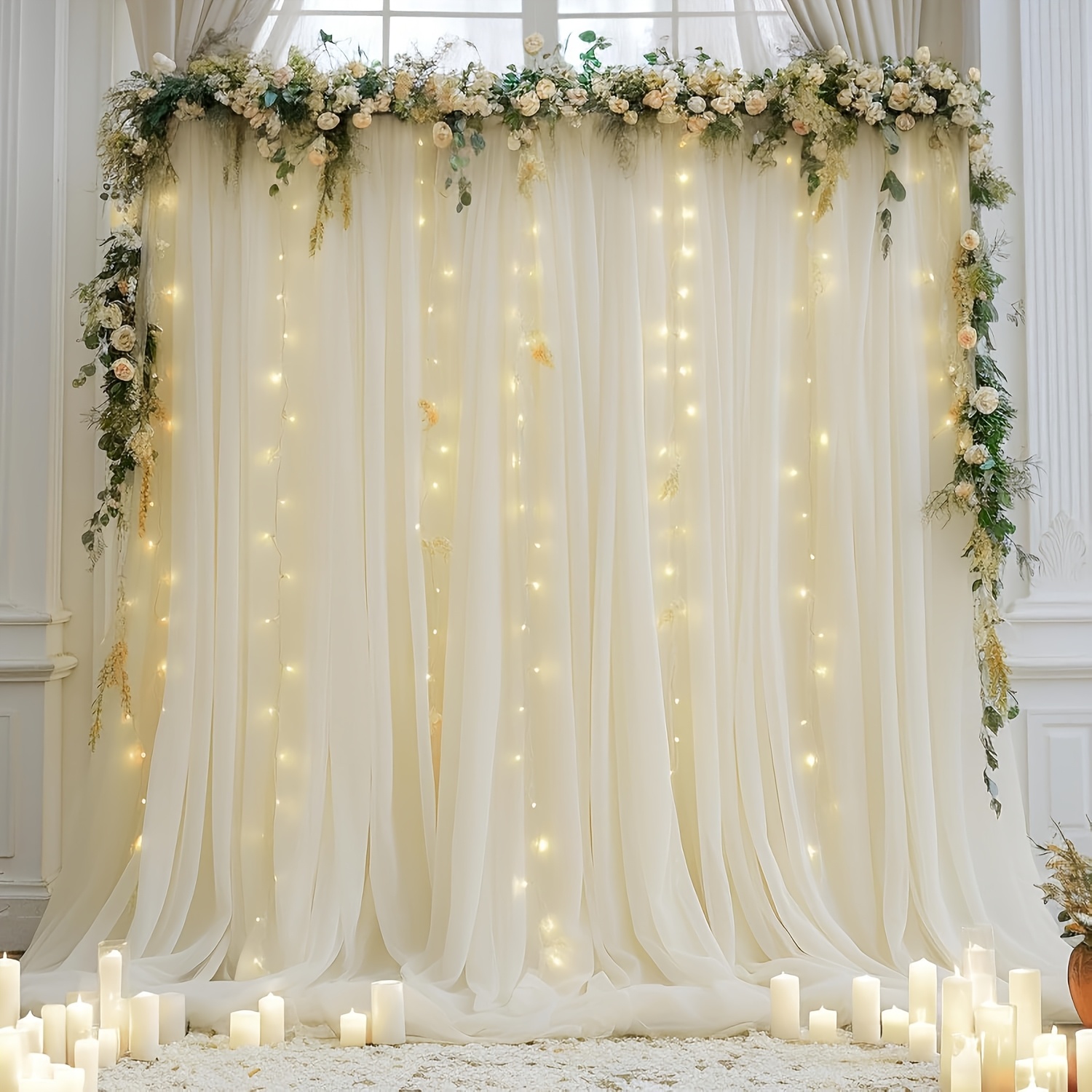 wedding backdrop sold on Temu United States