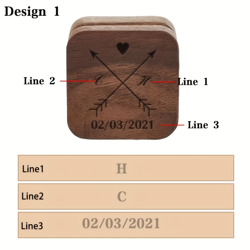 Custom Engraved Wooden Box Wedding Ceremony - Temu Philippines