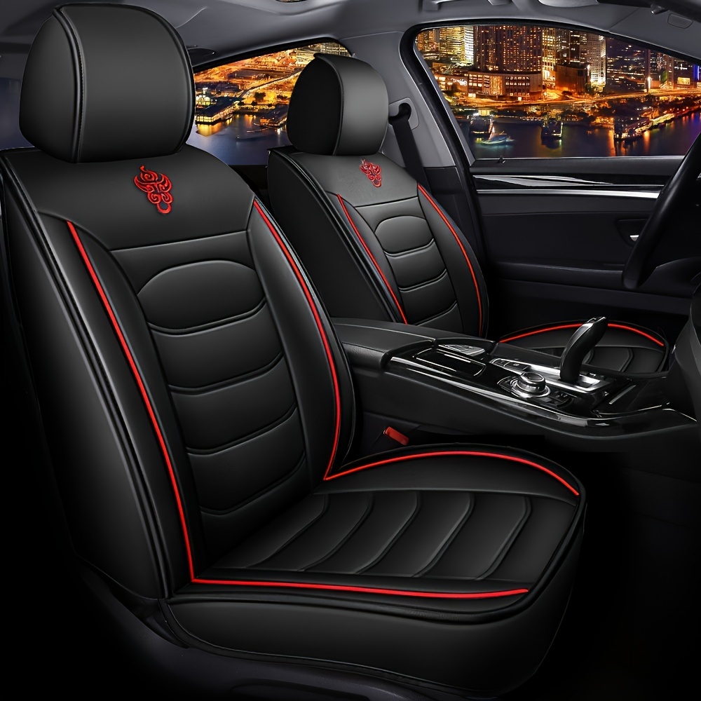 universal fit pu leather car seat cover set season sponge Temu