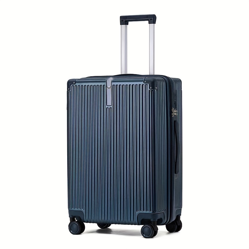 Minimalist Solid Color Trolley Case Portable Hard Shell - Temu Canada
