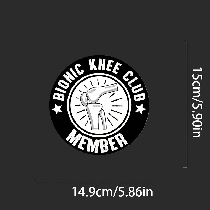 Member Decal Pvc Knee Replacement Awareness - Temu