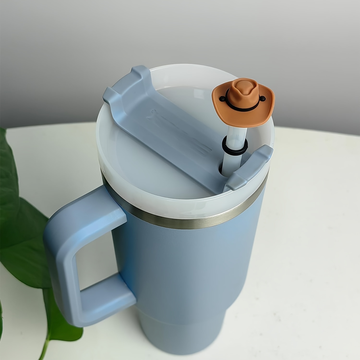 Silicone Cowboy Hat Shape Straw Covers Cap Compatible - Temu United Kingdom