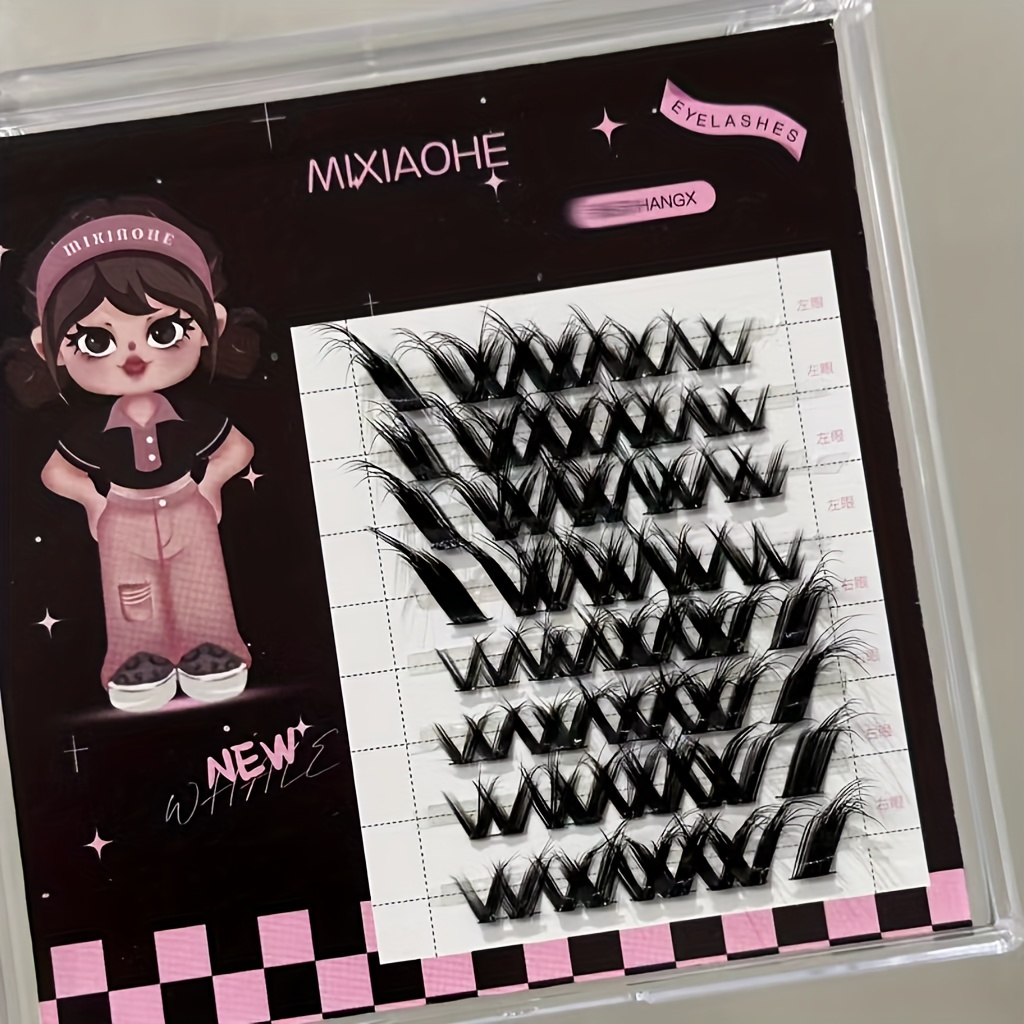 Mixiaohe Upgraded W shaped High Volume Eyelash Extensions - Temu Australia