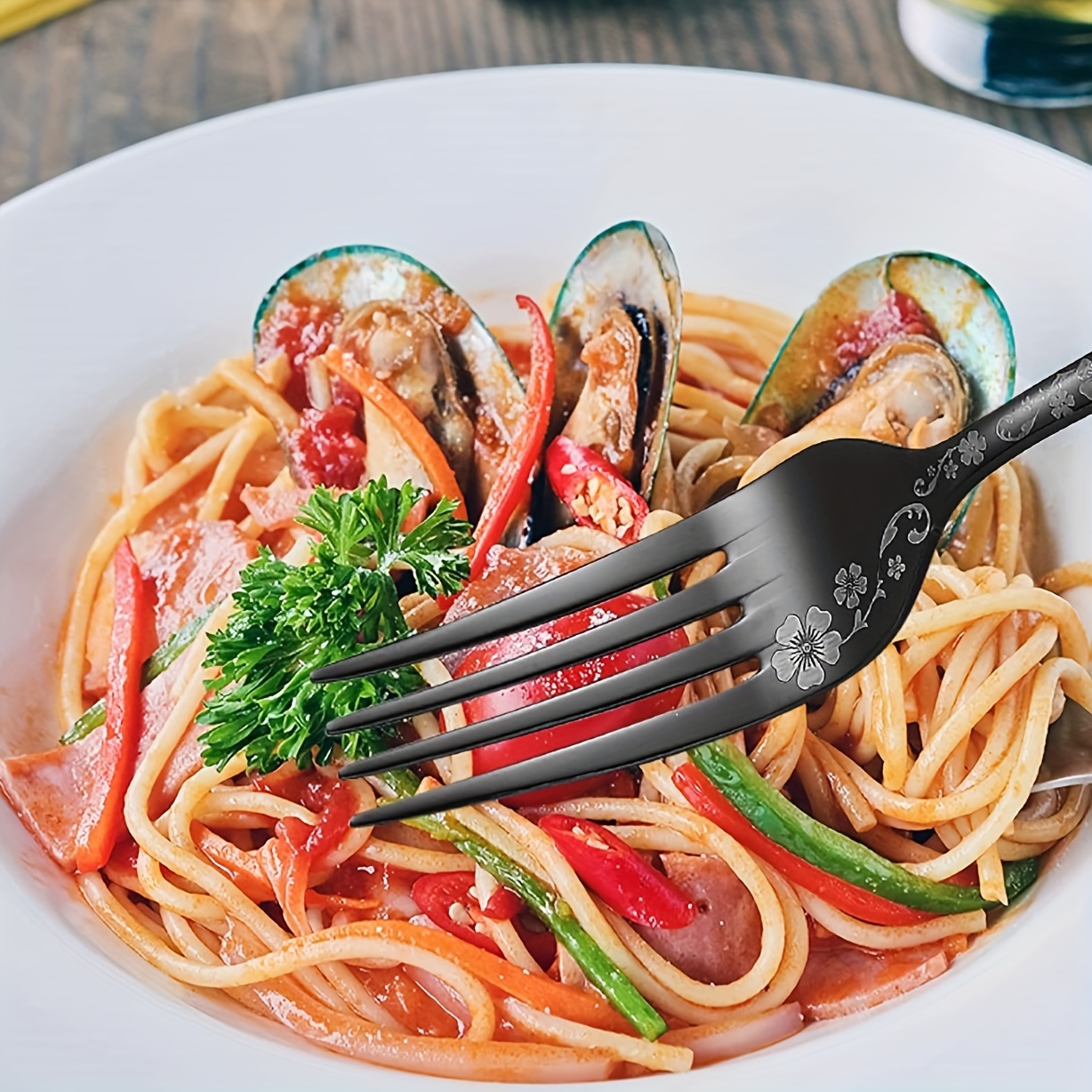 Elegant 16/ Stainless Steel Silverware Set Exquisite - Temu