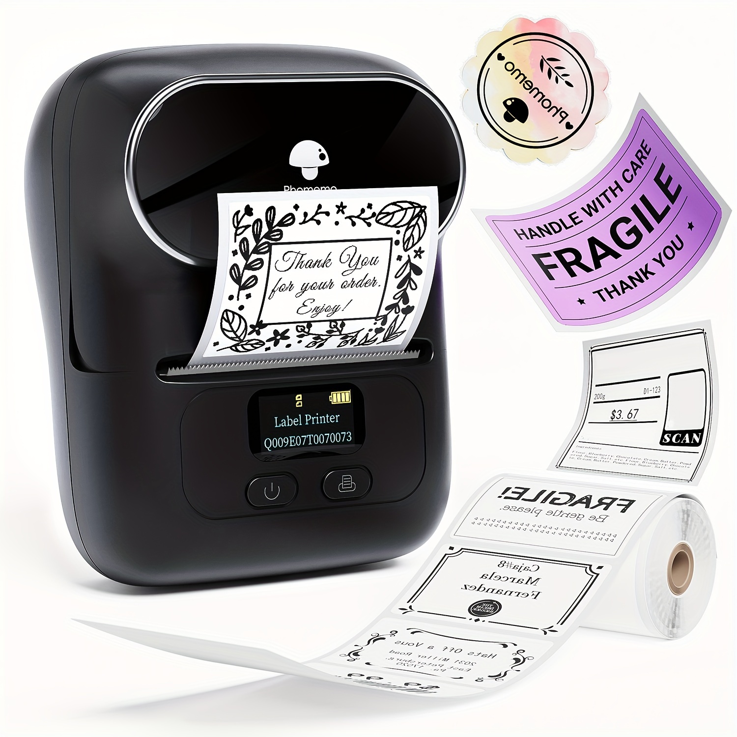 Phomemo M110 Etiket Makinesi - Barkod Etiket Makinesi Mini Kablosuz ...