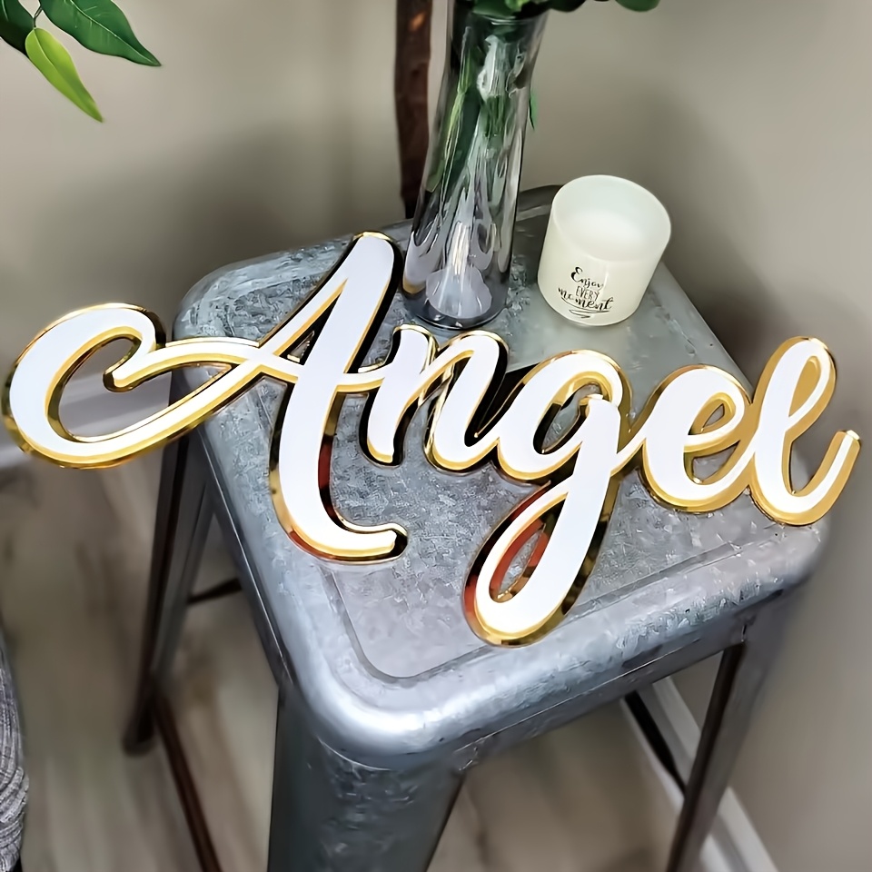 acrylic name plate sold on Temu United States