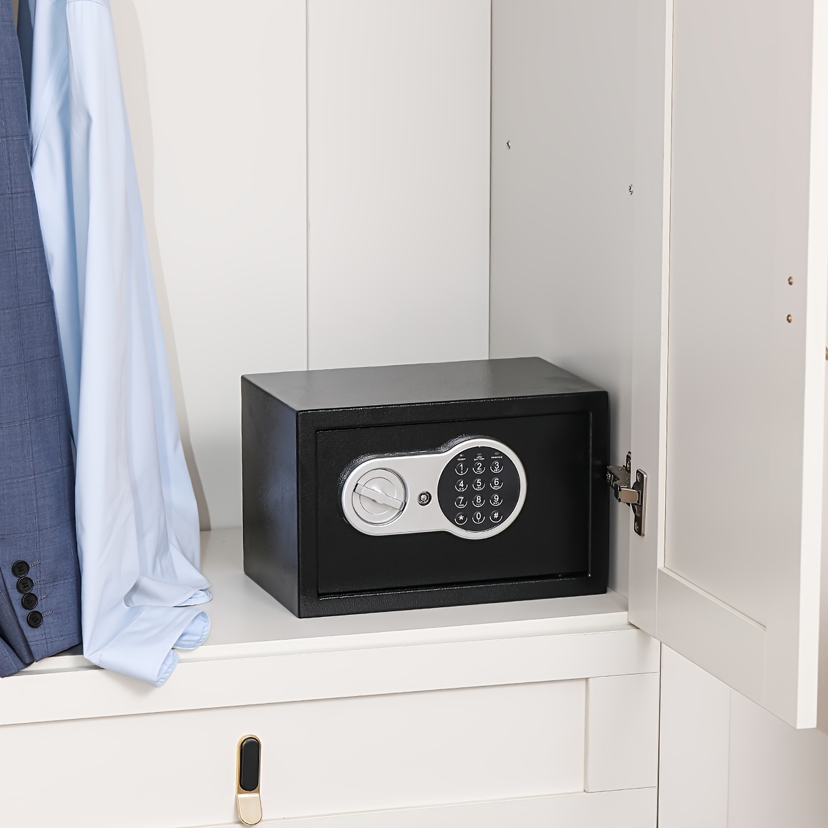 Waterproof Steel Cabinet Safe, Electronic Combination Lock, Battery ...