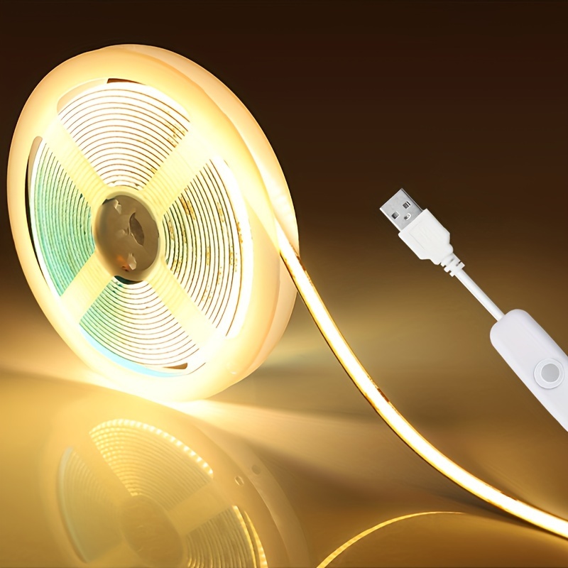 Jedna traka sa COB LED svetlom napajana preko USB a sa - Temu