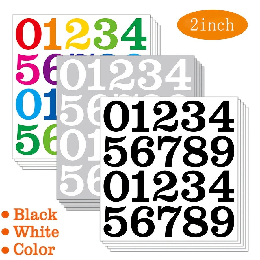 house number stickers sold on Temu United States