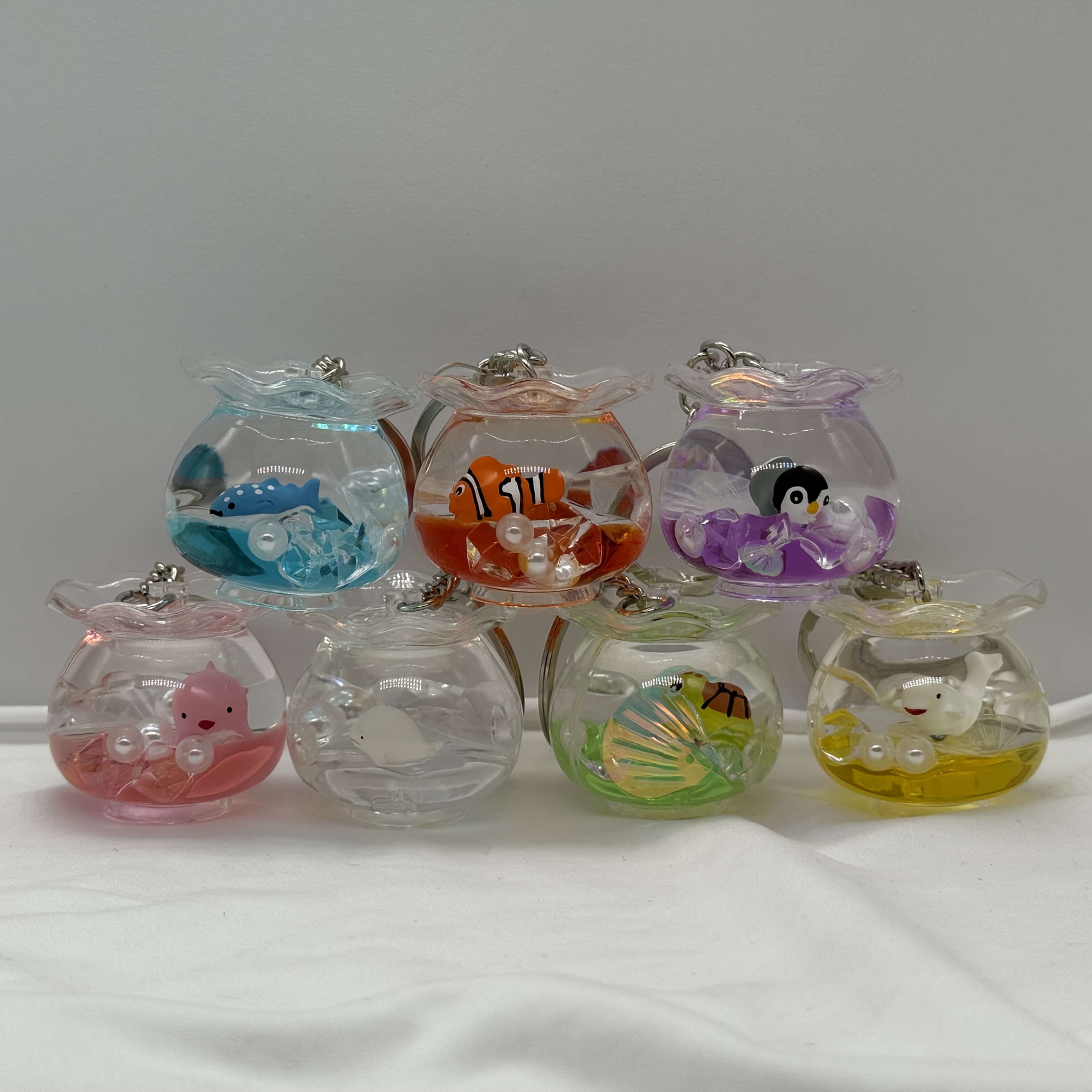 liquid keychain sold on Temu United States