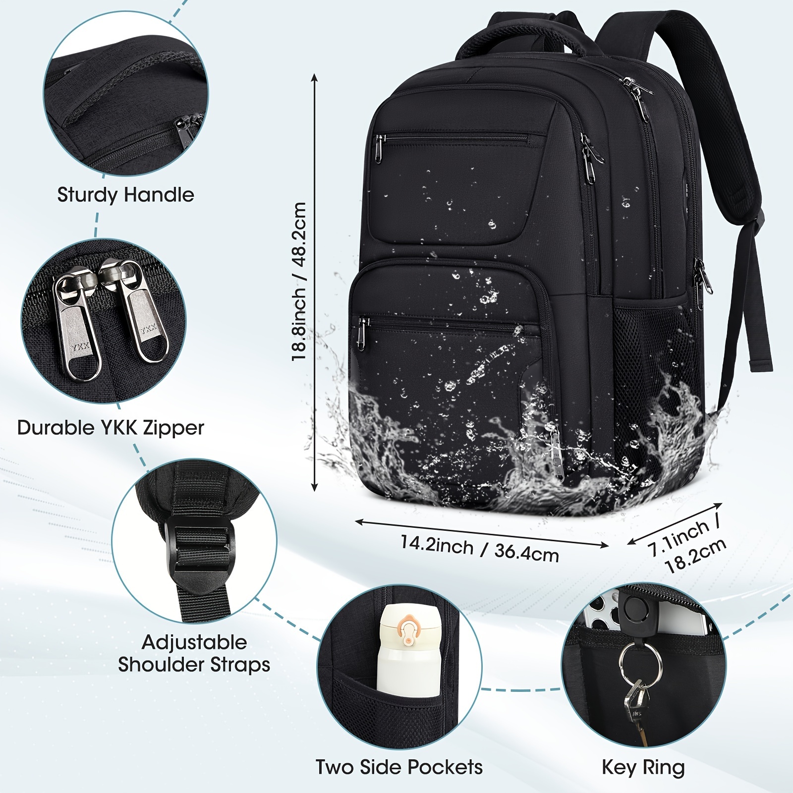 Extra Large Laptop Storage Backpack Waterproof Travel - Temu Philippines