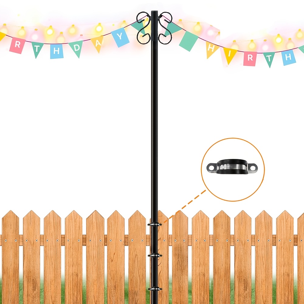 outdoor light poles sold on Temu Mexico