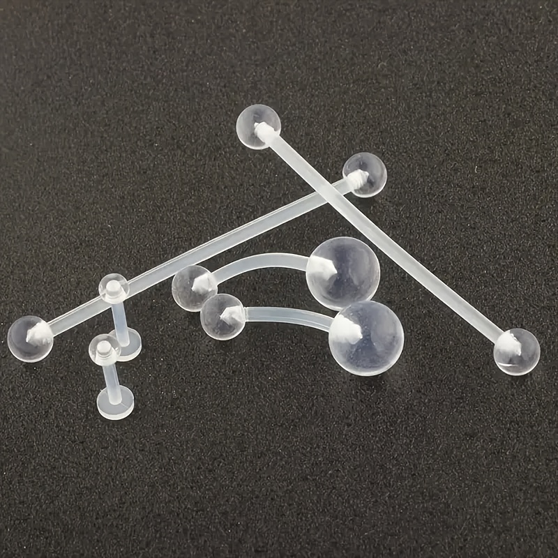 Piercing Kit IPINK-65pcs Mix Style Clear Beige Piercing Retainer ...
