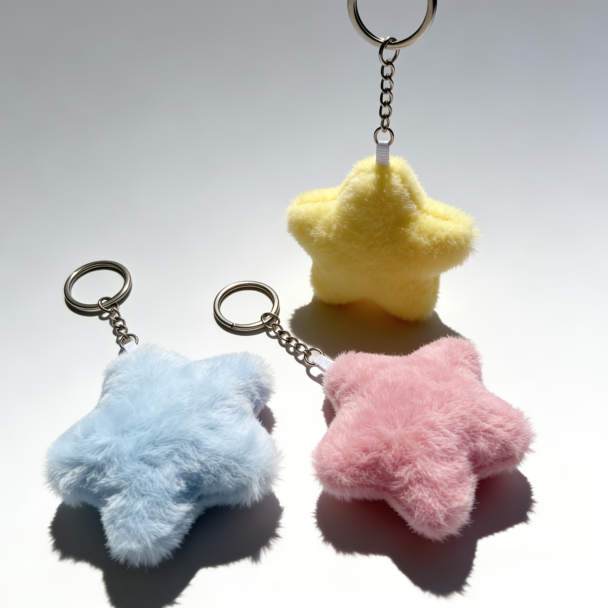 plush star keychain sold on Temu United States