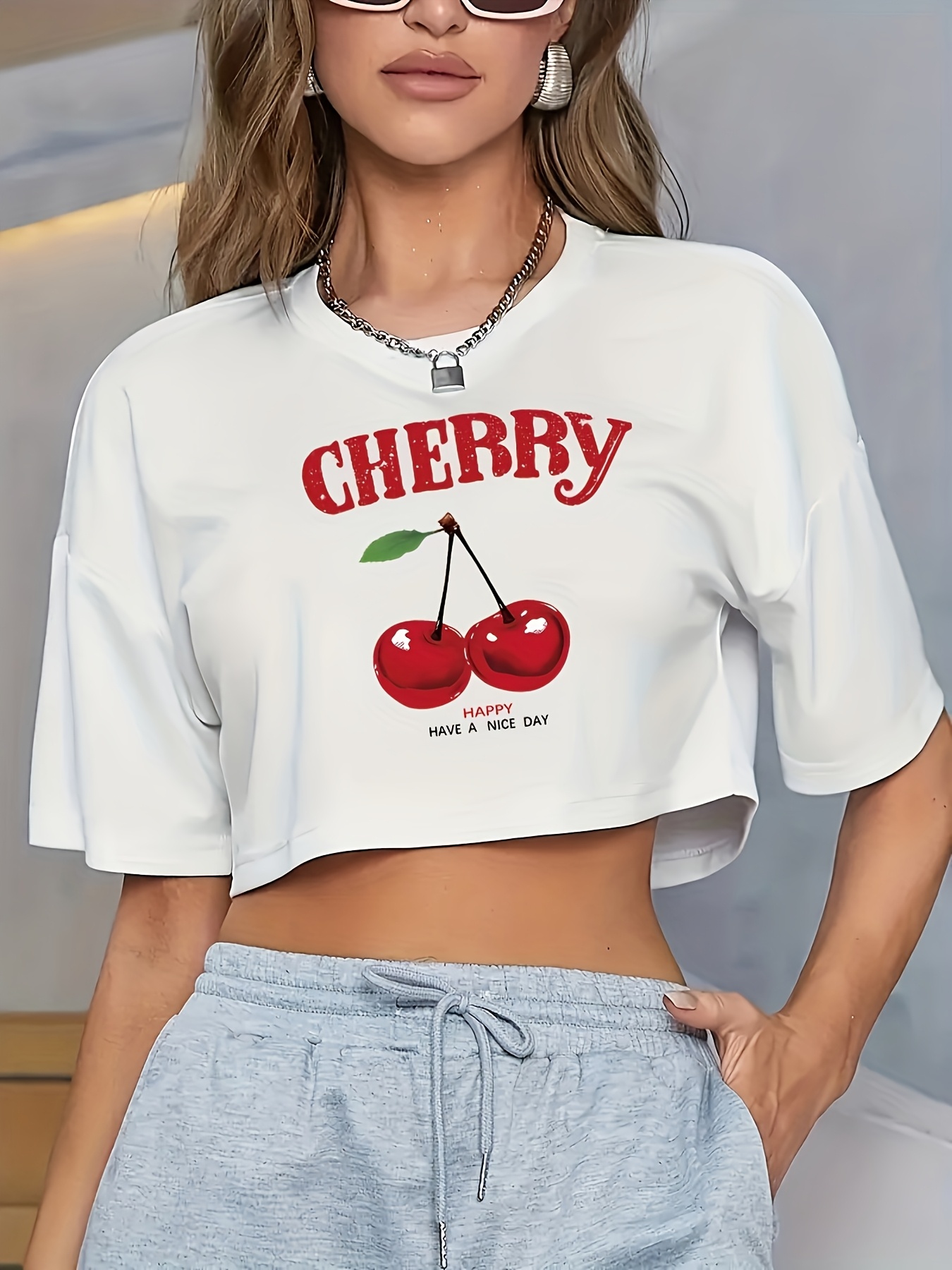 Cute Loose Crop Tops Outfits